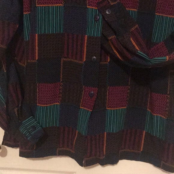 Alia | Tops | Bold Color Palette Design On Ladies Blouse | Poshmark